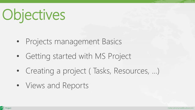 Ms project 2016 overview | PPTX | Technology & Computing