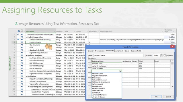 Ms project 2016 overview | PPTX | Technology & Computing