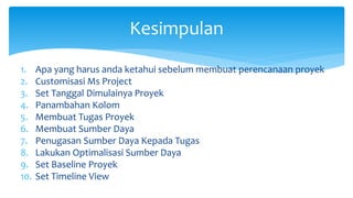 Tutorial Microsoft Project | PDF