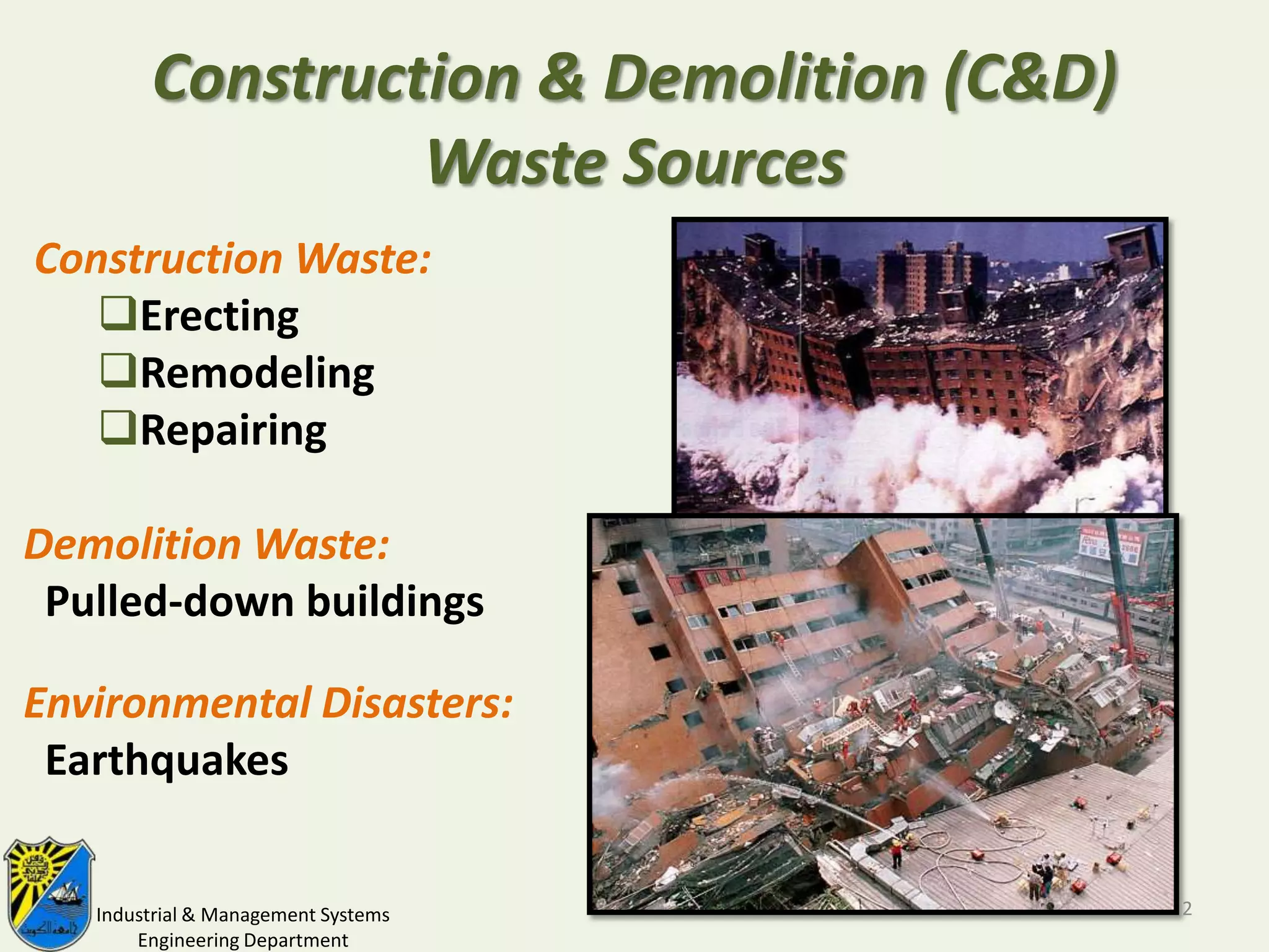 Ms. Rana Al Hishmi - Construction & Demolition Waste Recycling | PPTX ...