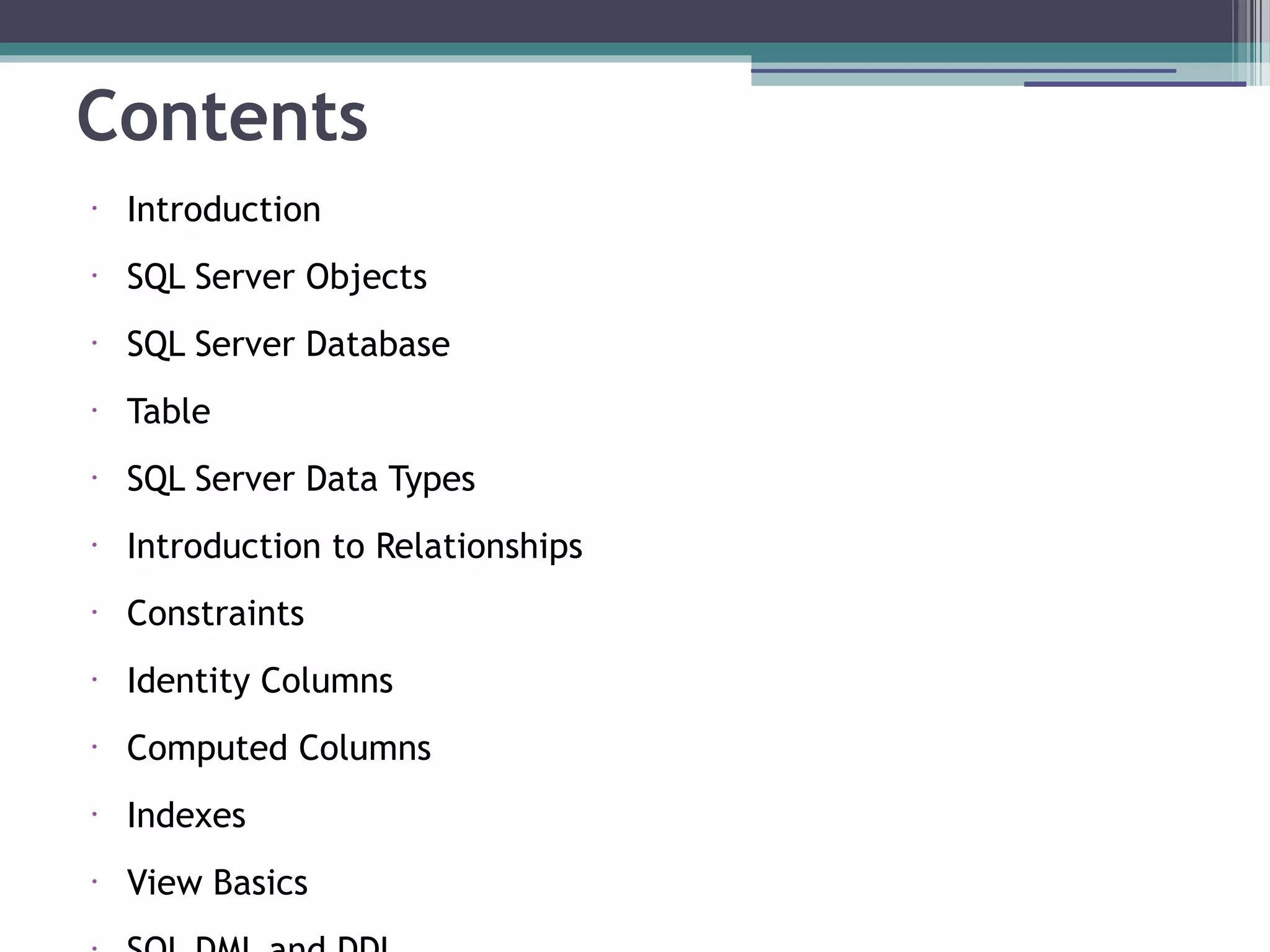 Ms Sql Server Ppt