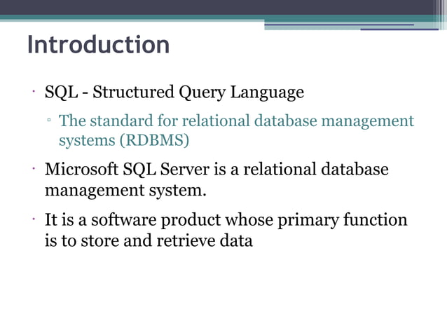 Ms sql-server | ODP