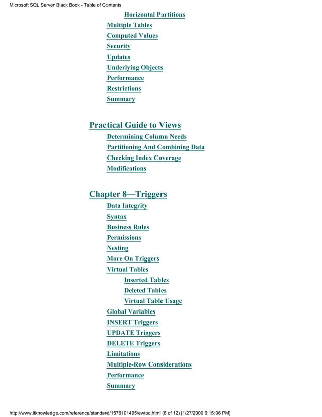 Ms Sql Server Black Book | PDF