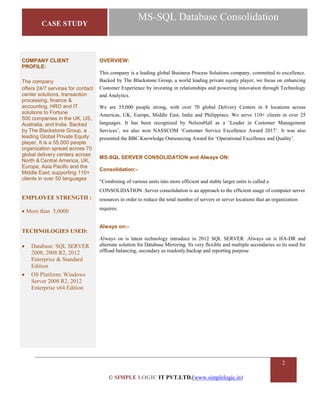 Ms sql database consolidation | PDF