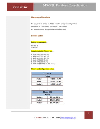Ms sql database consolidation | PDF