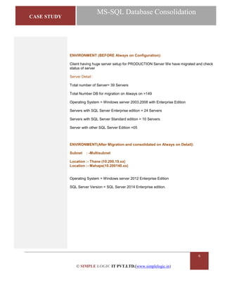 Ms sql database consolidation | PDF