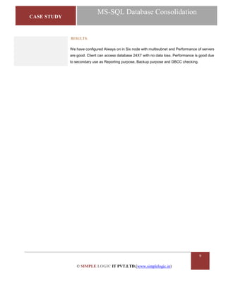 Ms sql database consolidation | PDF