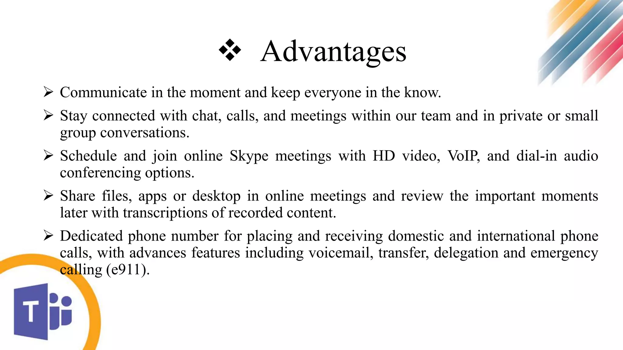 Microsoft Teams | PPTX | Operating Systems | Computer Software and Applications