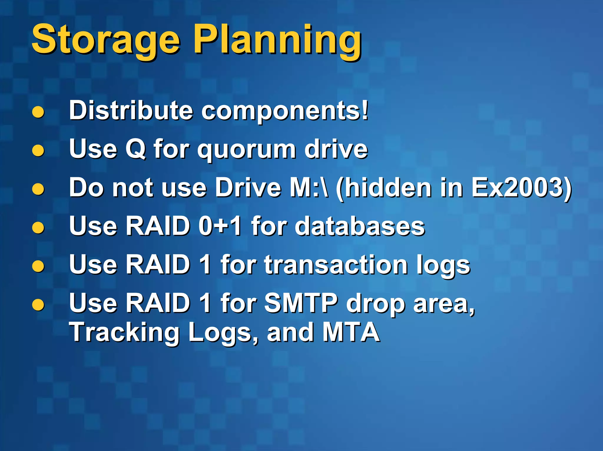 Ms Tech Ed Best Practices For Exchange Server Cluster Deployments June ...