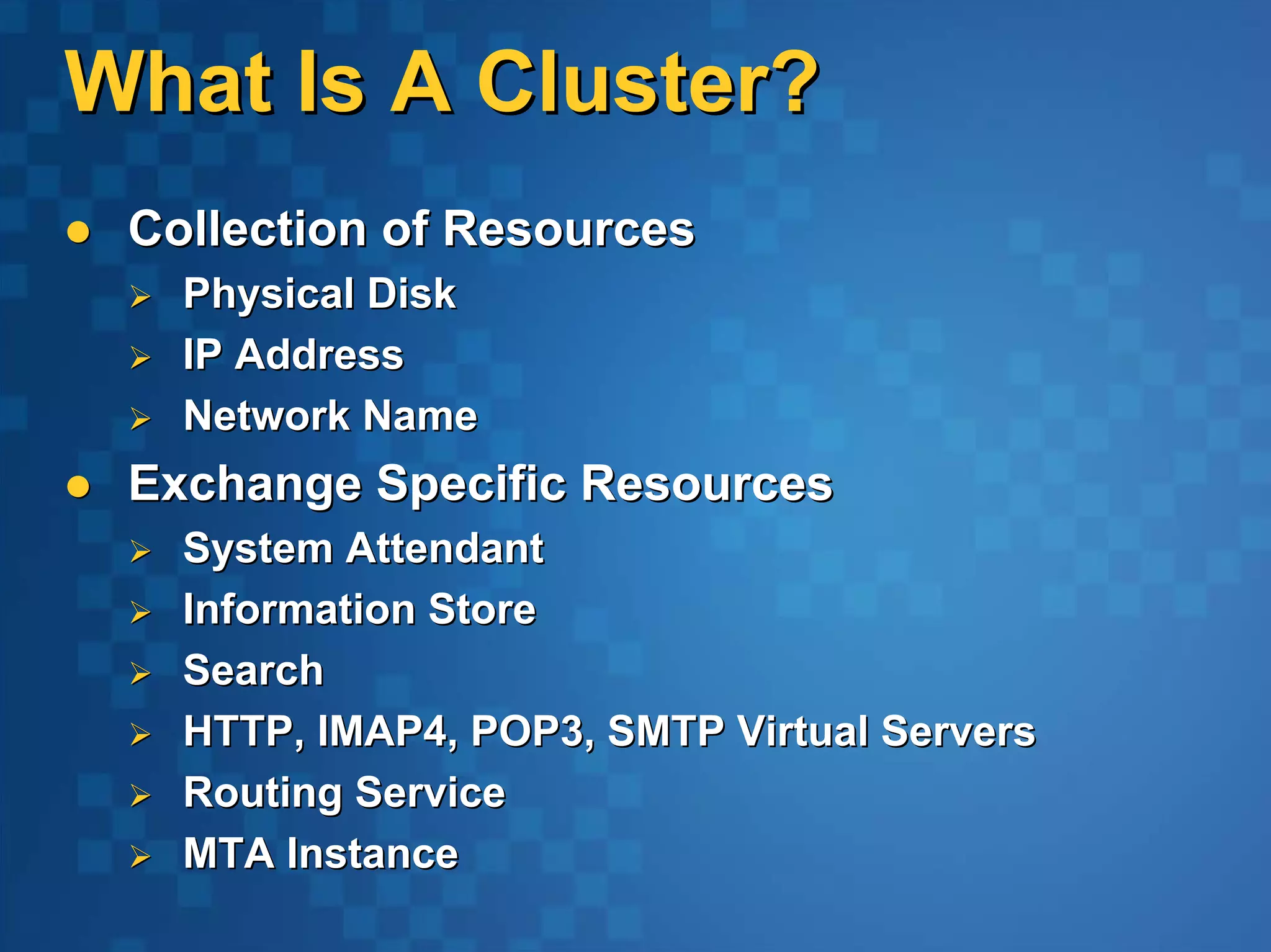 Ms Tech Ed Best Practices For Exchange Server Cluster Deployments June ...