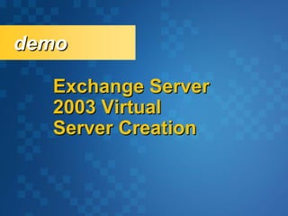 Ms Tech Ed Best Practices For Exchange Server Cluster Deployments June ...