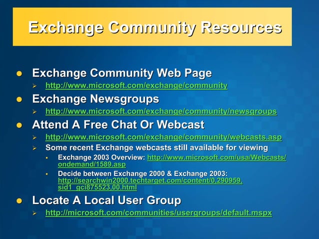 Ms Tech Ed Best Practices For Exchange Server Cluster Deployments June ...