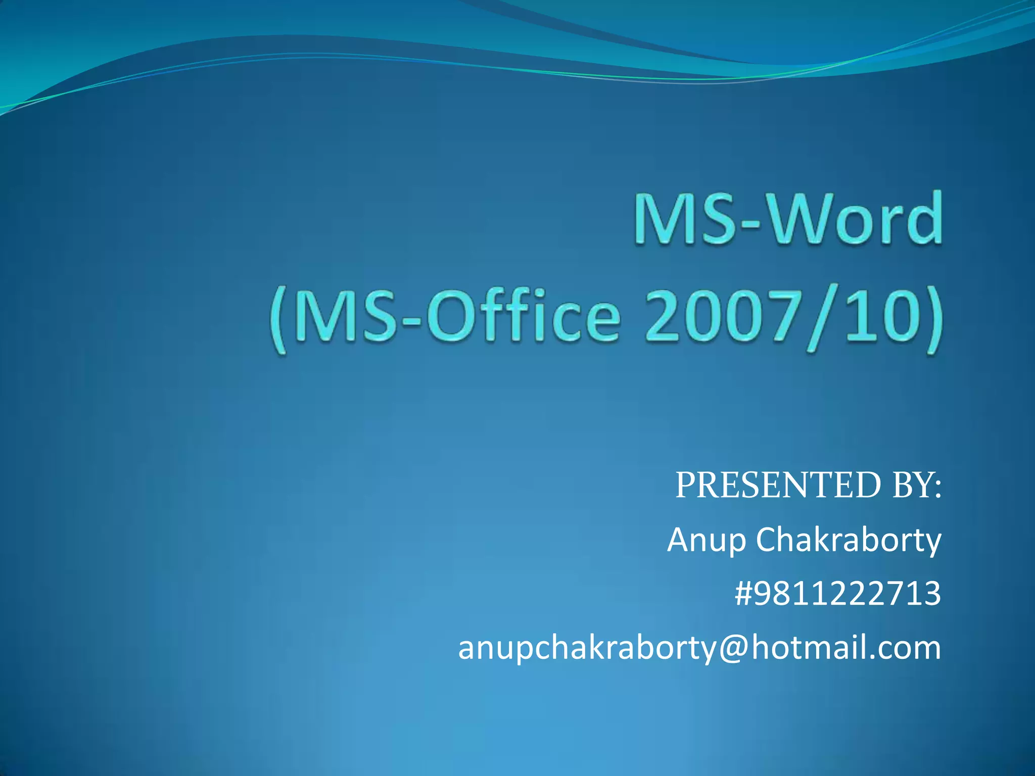 Microsoft Word | PPT
