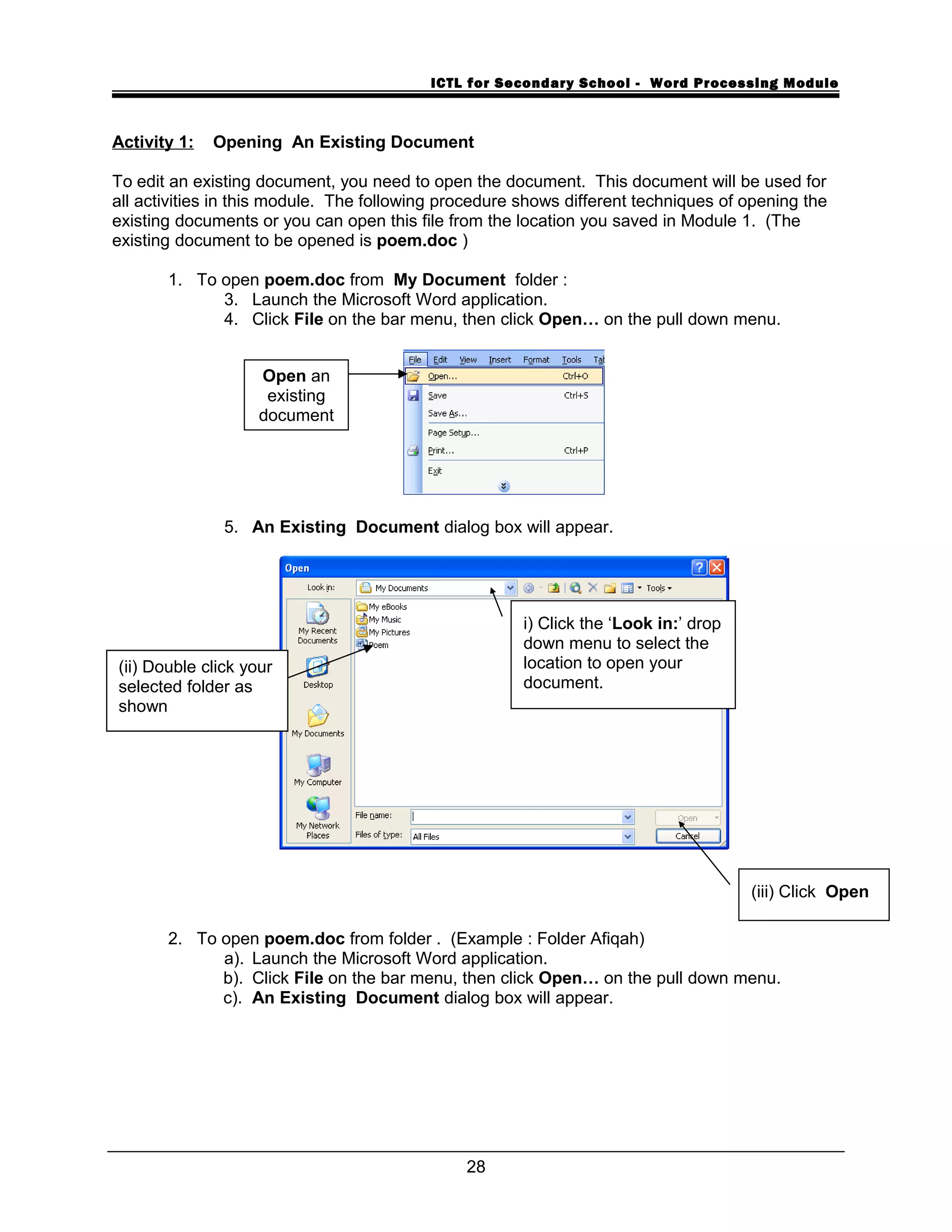 MICROSOFT WORD (ICTL) | DOC