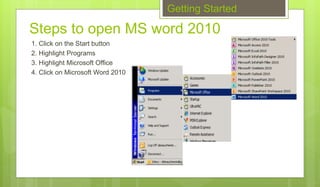 ms-word-2010-tutorial.pptx best way to understand | PPTX