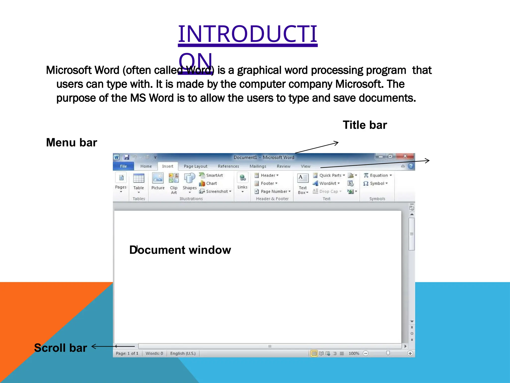 MS-Word making chart and other type of the computer program | PPTX