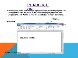 MS-Word making chart and other type of the computer program | PPTX