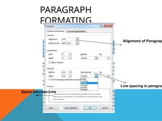 MS-Word making chart and other type of the computer program | PPTX