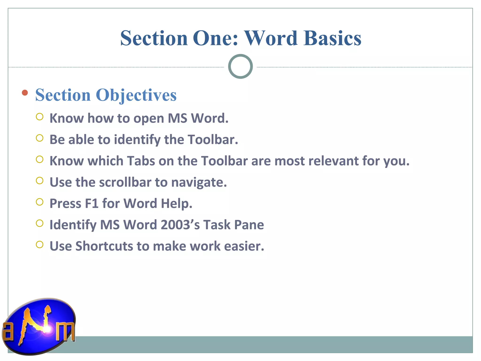 MS Word Basics Training | PPT