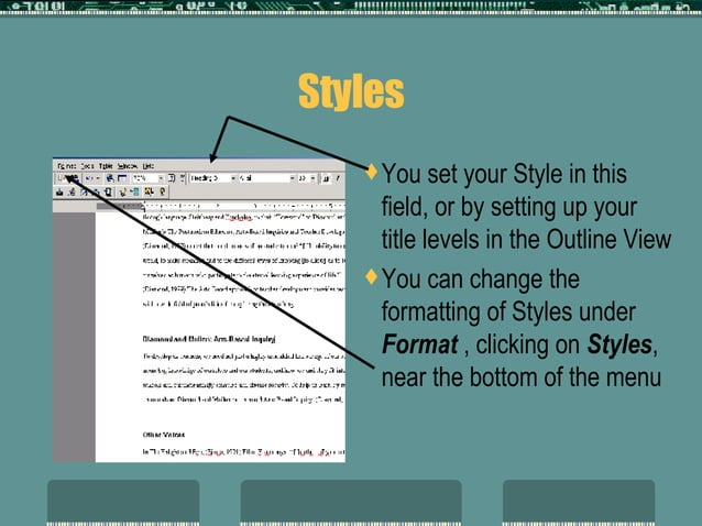 Ms Word Formatting Tips | PPT