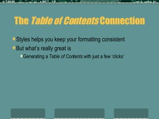 Ms Word Formatting Tips | PPT