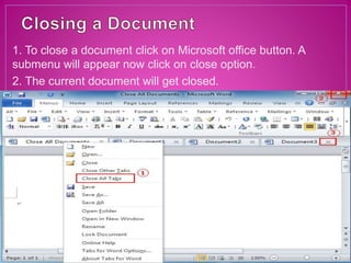 Ms word 2007 | PPTX