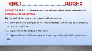 MS-WORD B7 TERM 1.pptxowerpoint notes and guide on term one of the ...