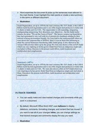 MS Word 2007_Features | DOC