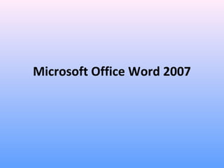 Ms word Part 1 | PPT