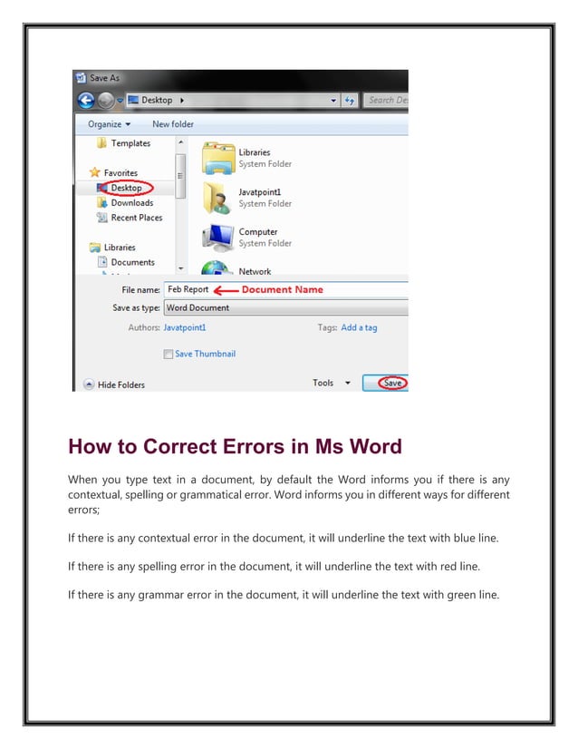 MS Word tutorial provides basic and advanced concepts of Word. | PDF