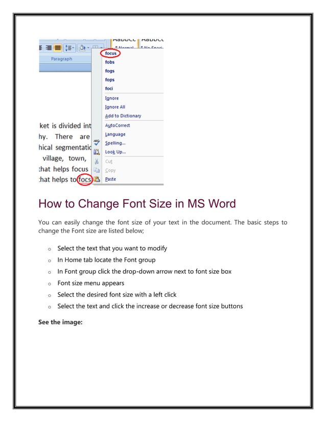 MS Word tutorial provides basic and advanced concepts of Word. | PDF