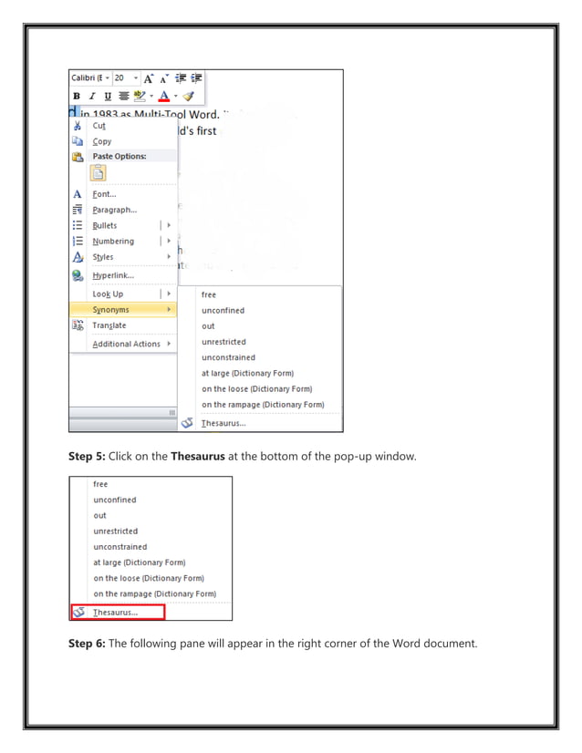 MS Word tutorial provides basic and advanced concepts of Word. | PDF