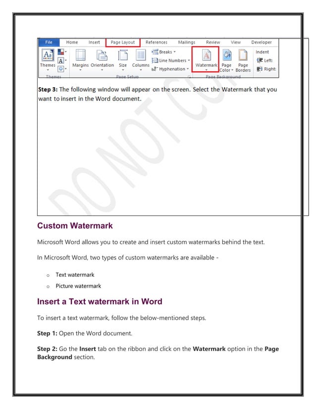 MS Word tutorial provides basic and advanced concepts of Word. | PDF
