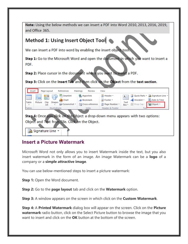 MS Word tutorial provides basic and advanced concepts of Word. | PDF