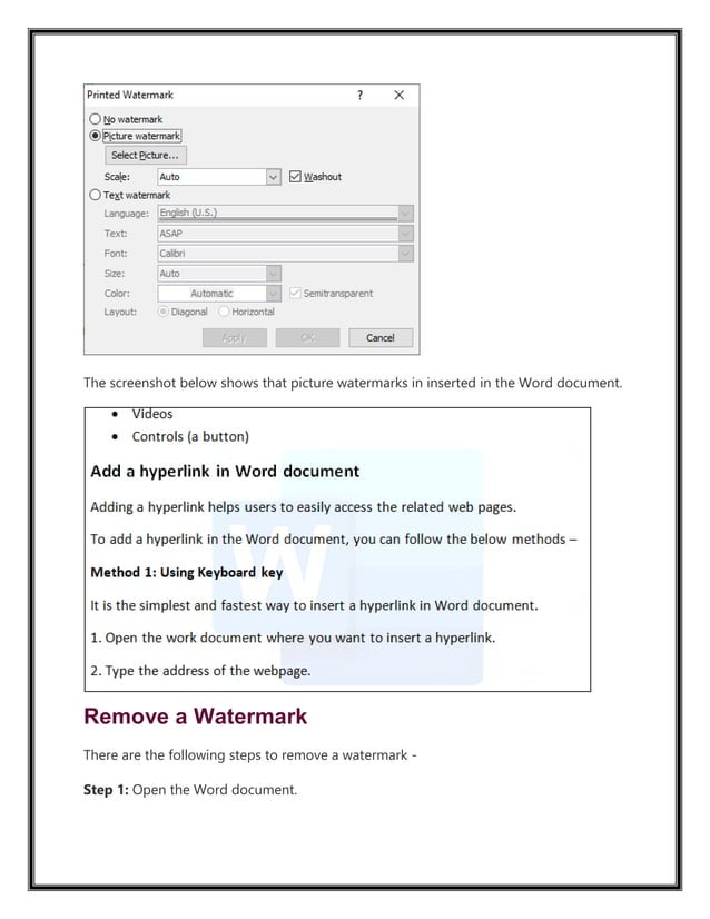 MS Word tutorial provides basic and advanced concepts of Word. | PDF