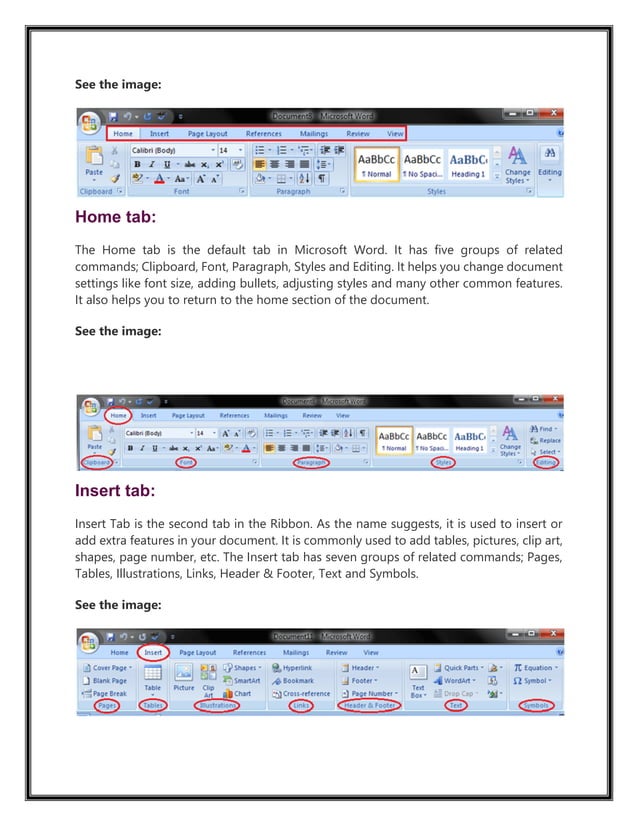 MS Word tutorial provides basic and advanced concepts of Word. | PDF