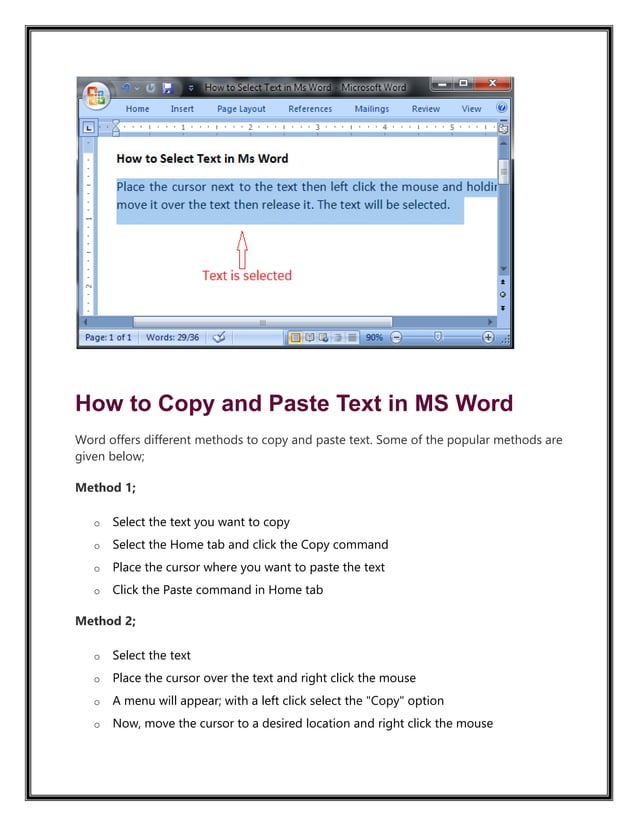 MS Word tutorial provides basic and advanced concepts of Word. | PDF