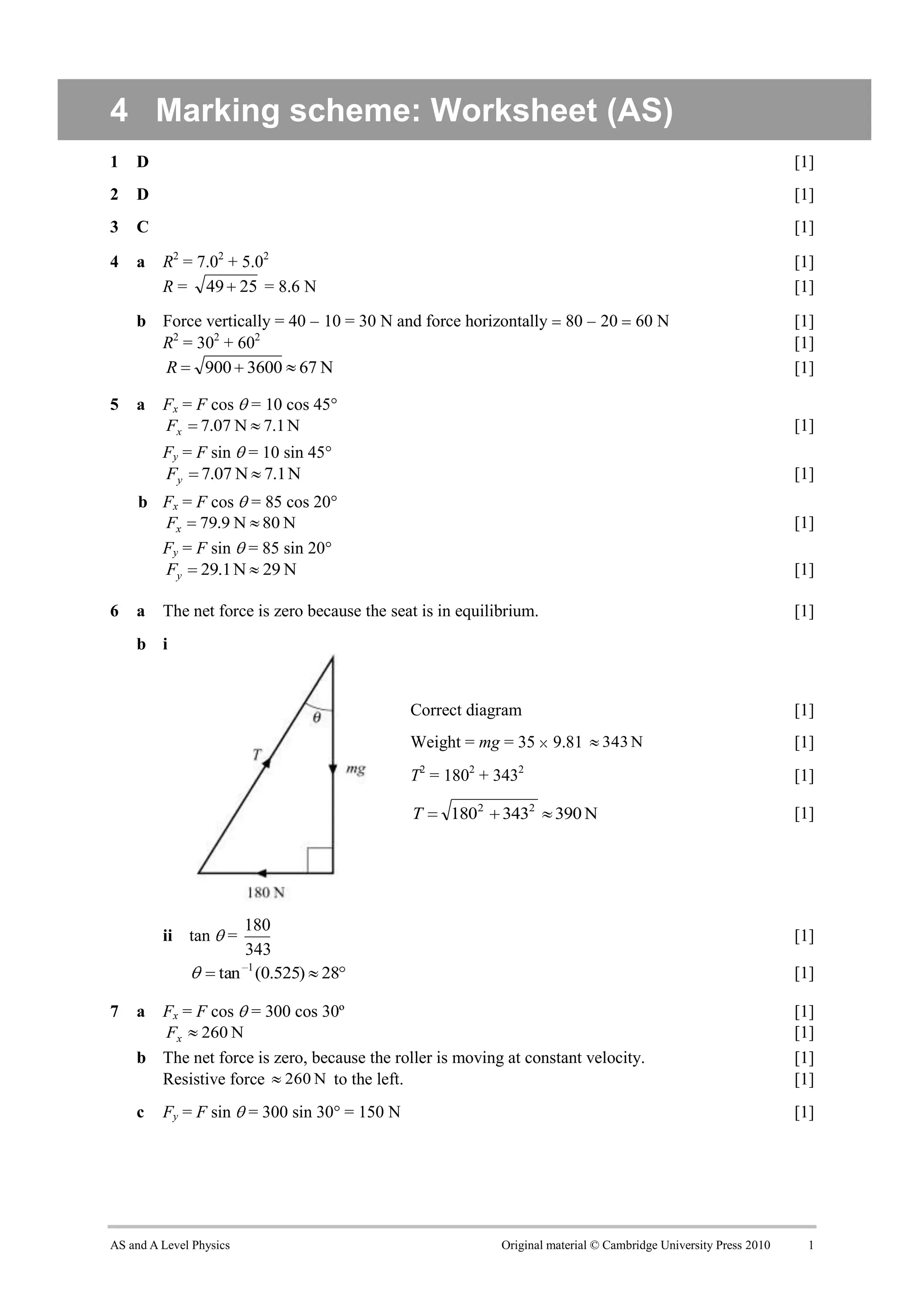 Marking Scheme Worksheet 2 | PDF