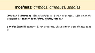 MS04 Quantificadors: numerals, quantitatius i indefinits | PDF
