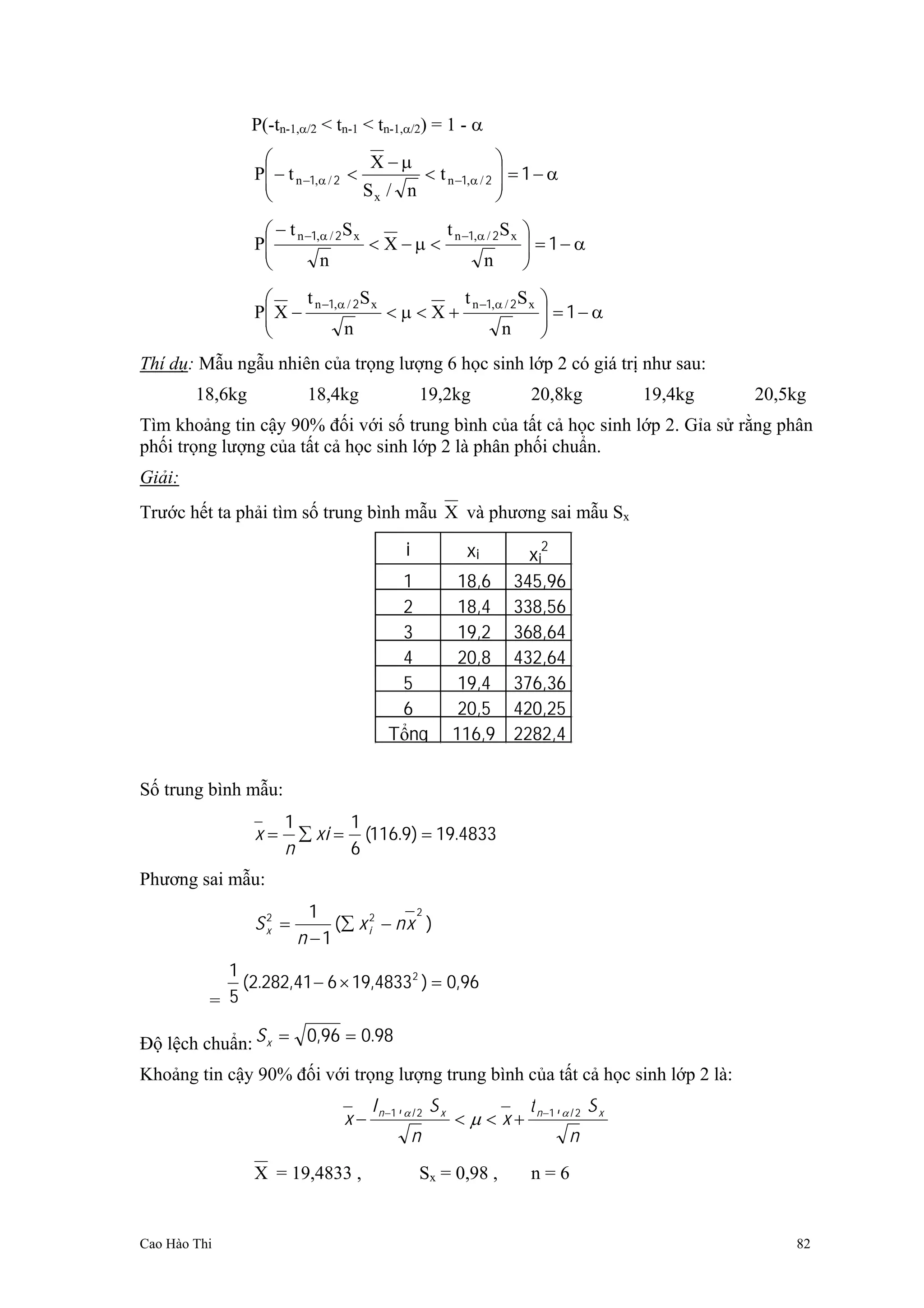 uoc luong tham so thong ke | PDF