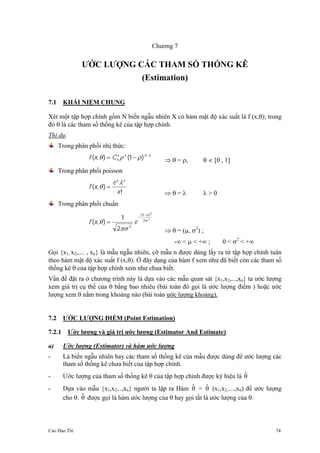 uoc luong tham so thong ke | PDF