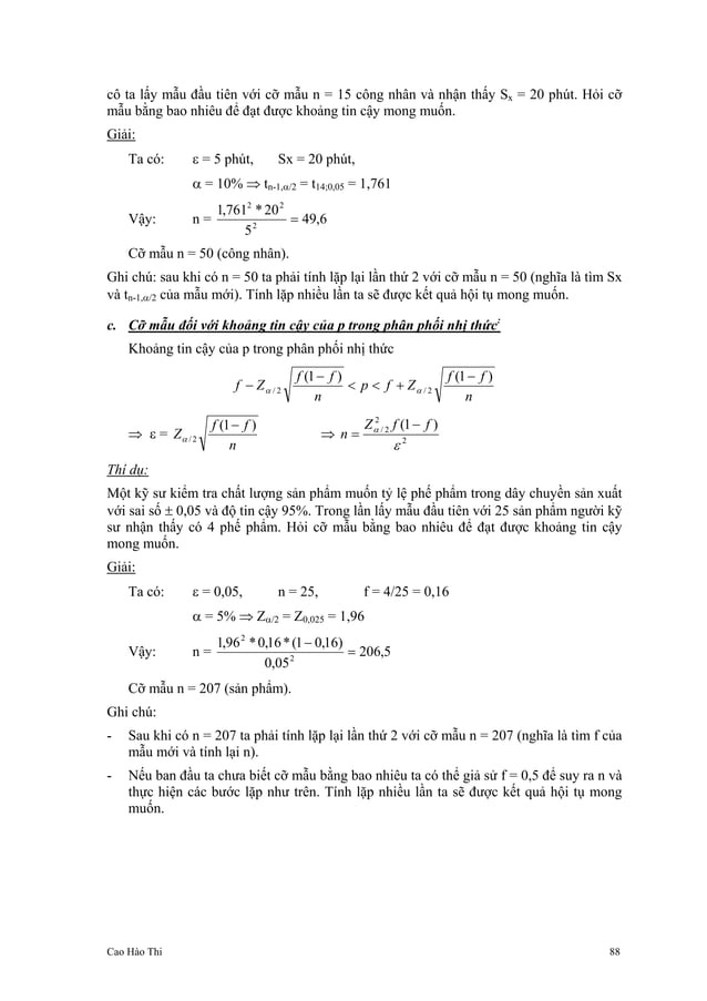 uoc luong tham so thong ke | PDF