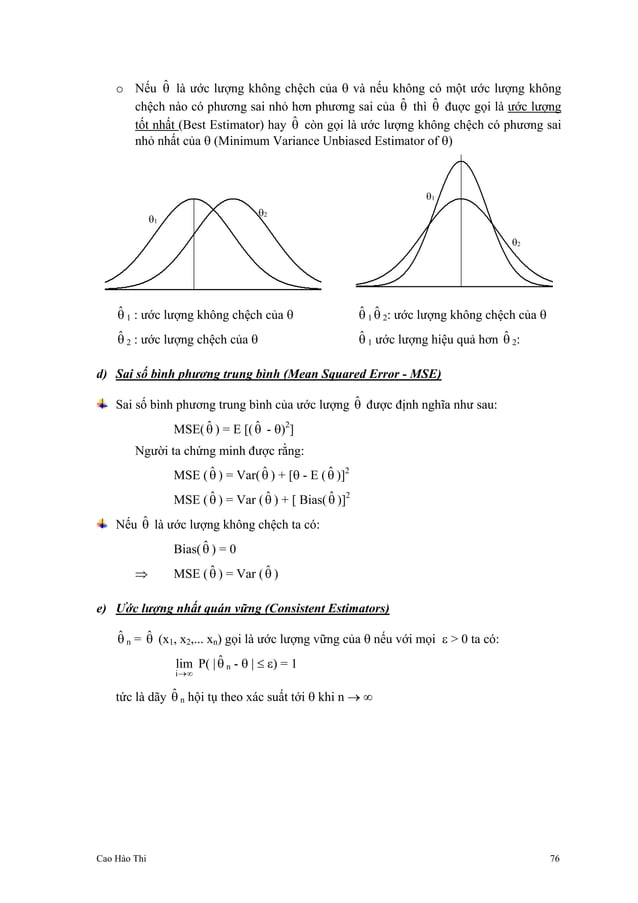 uoc luong tham so thong ke | PDF