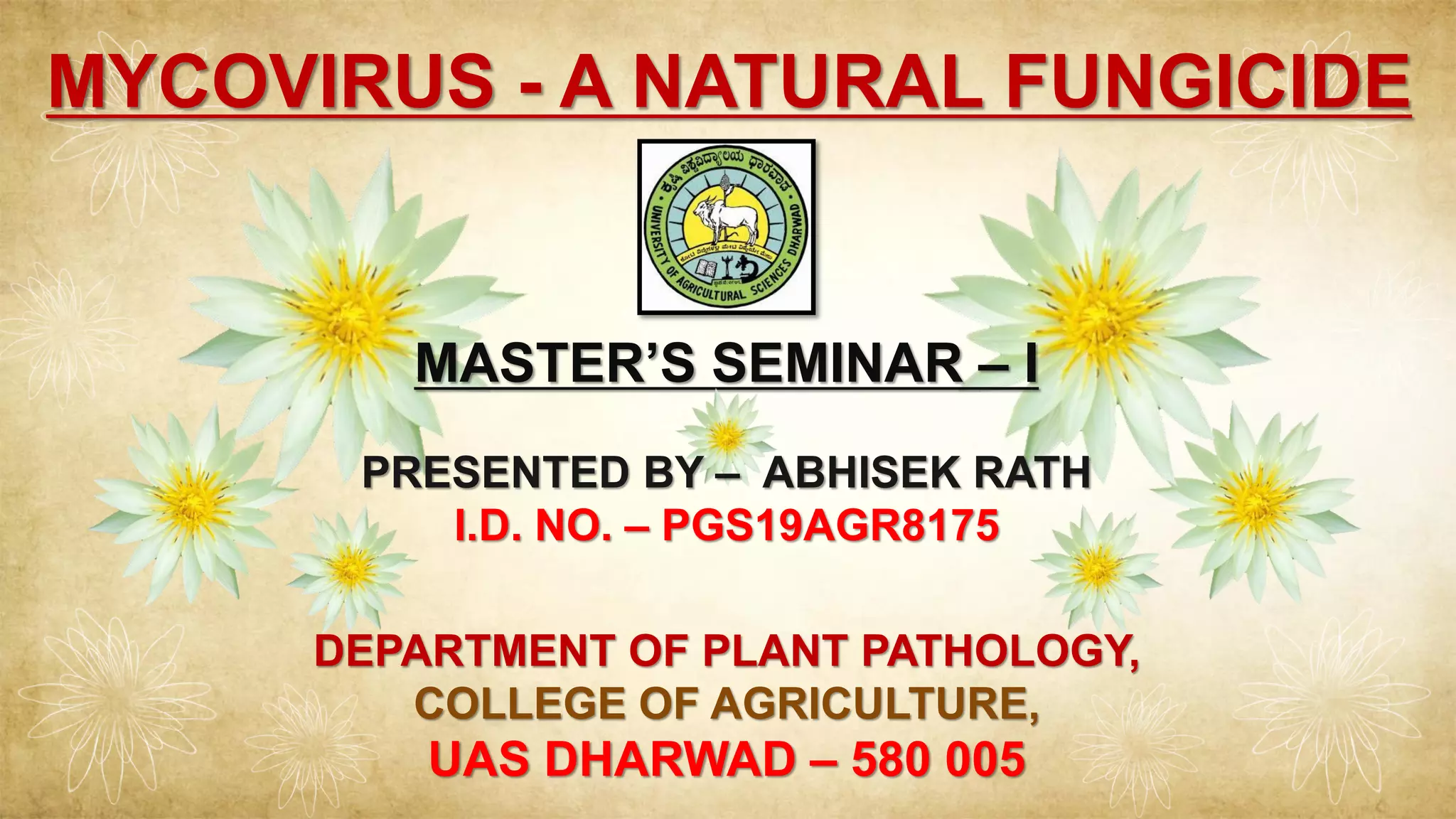 Mycovirus - A Natural Fungicide | PDF