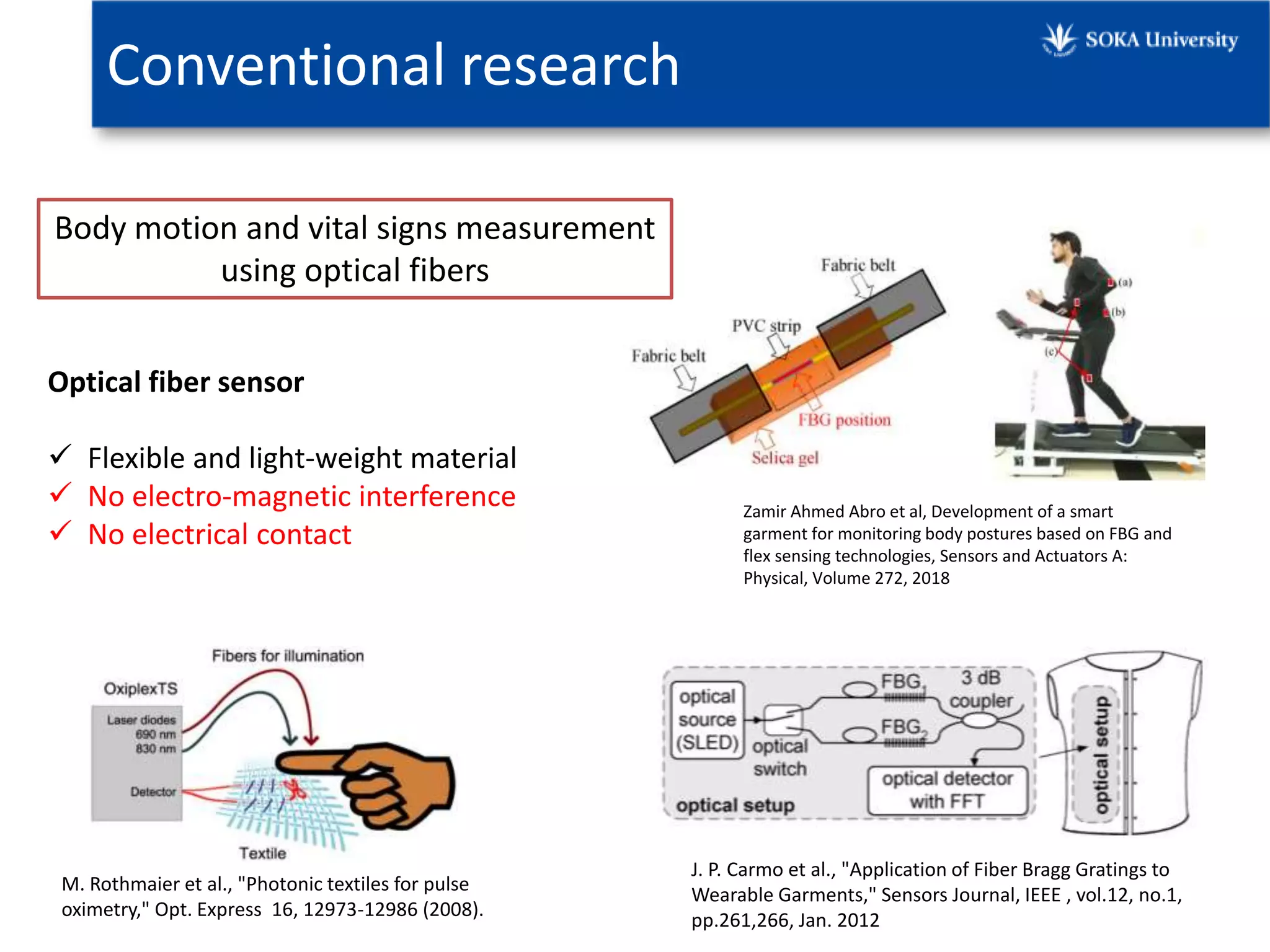 Smart sensing textile with embedded hetero-core optical fiber sensors ...