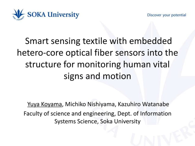 Smart sensing textile with embedded hetero-core optical fiber sensors ...