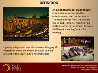 Amphitheater Lighting using DIALux | PPTX