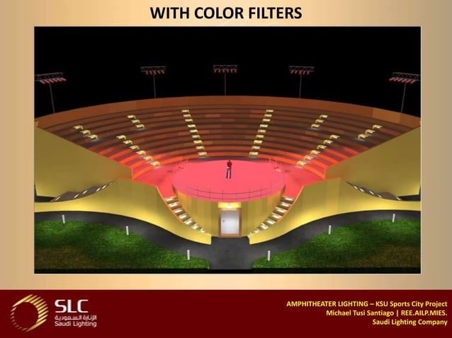 Amphitheater Lighting using DIALux | PPTX