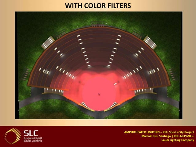 Amphitheater Lighting using DIALux | PPTX