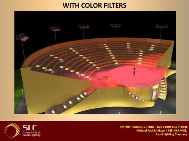 Amphitheater Lighting using DIALux | PPTX